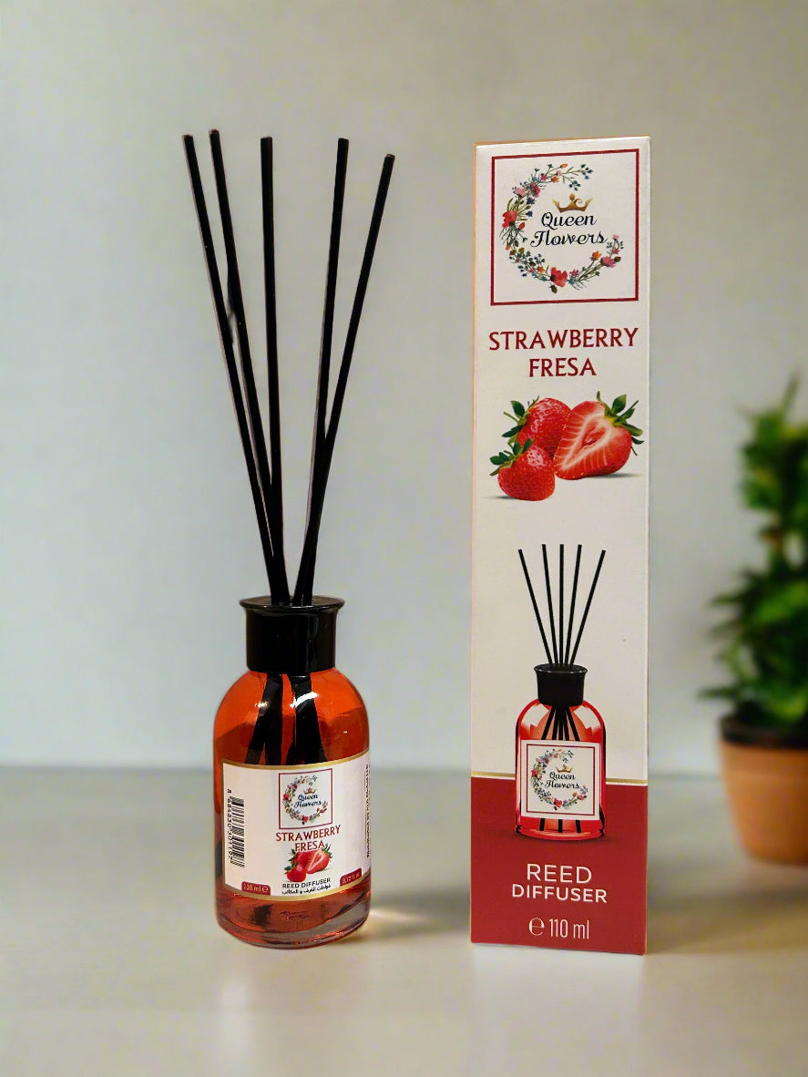 QUEEN FLOWERS STRAWBERRY SCENTED REED DIFFUSER – QUEEN FLOWERS USA